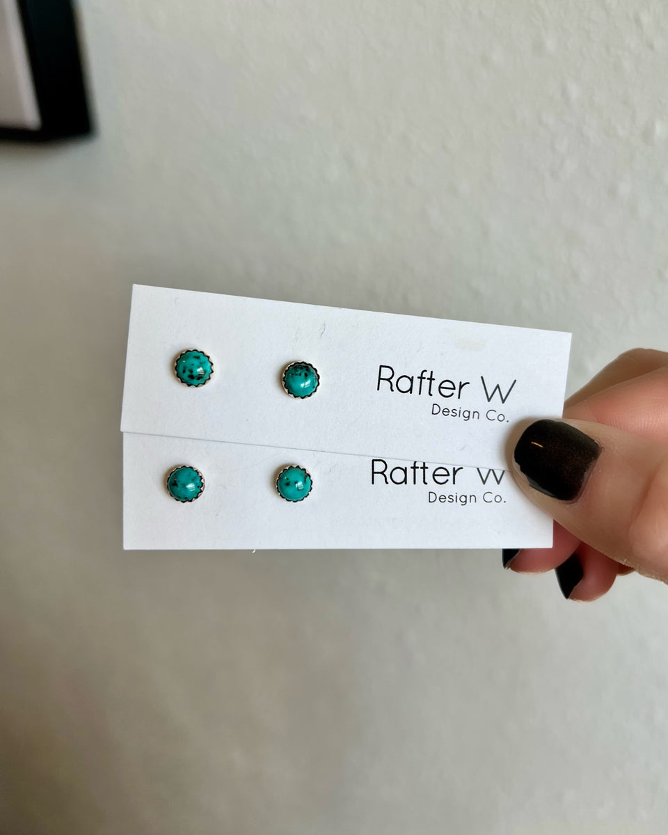 Turquoise Studs – Rafter W Design Co.